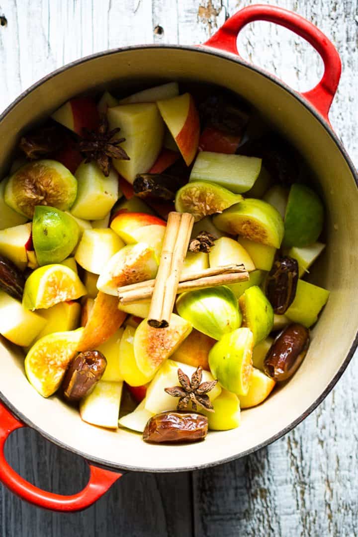 Apple, Fig and Date Compote - Spoonful of Plants