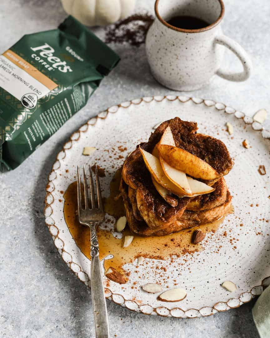 Pumpkin Spiced Coffee French Toast - Spoonful of Plants